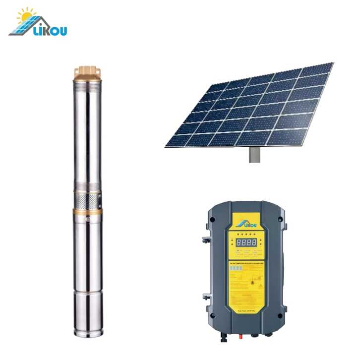 LIKOU DC 48V 400W 0.54hp High-Pressure Solar Pump with Hybrid Plastic ...