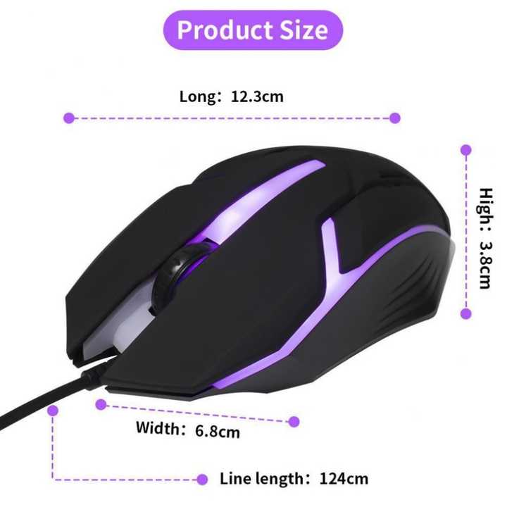 Ergonomic Gaming Mouse - Cheap Price Wired RGB Optical