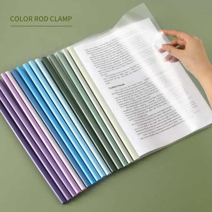 Wholesale A4 Plastic Transparent Report Cover Sliding Bar Business ...
