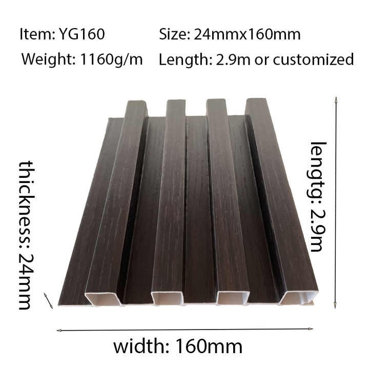 Decorative Bamboo Wall Panels Sound Proof PVC Interior cladding 3D WPC Wall Panel Factories Sale ...