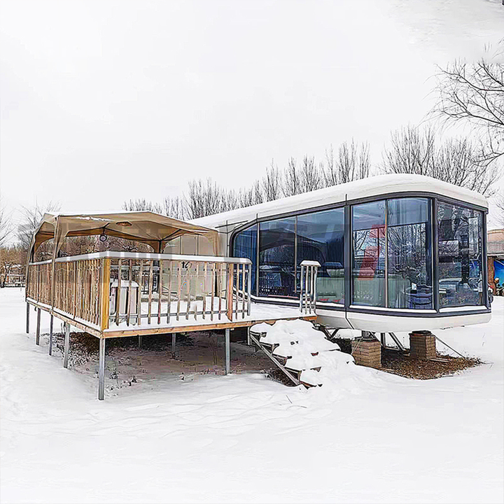 Tik Tok Hot Sale Capsule Glamping Pod Welive E7 Modern Rumah Kapsul ...