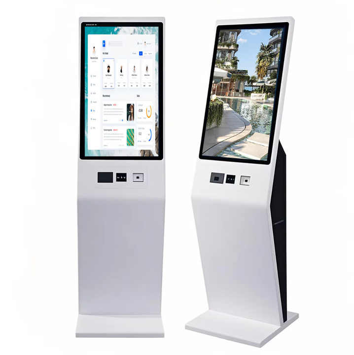 Self-Service Interactive Queue Management Kiosk with Printer & Scanner ...