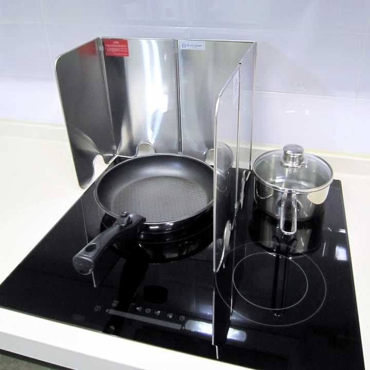 BLUE HOME Splatter Guard For Cooking 5 Sided Foldable Compact Type ...