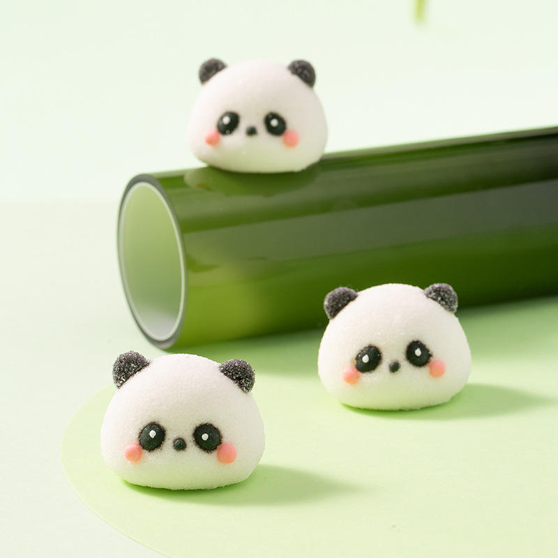 3D Little Panda Head Cotton Candy Fruity Sweet Baking Celebrating Tea ...