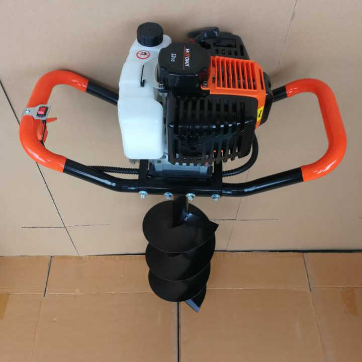 Tree Planting Earth Auger 52CC Heavy Duty Gas Drill with 150mm Blade ...