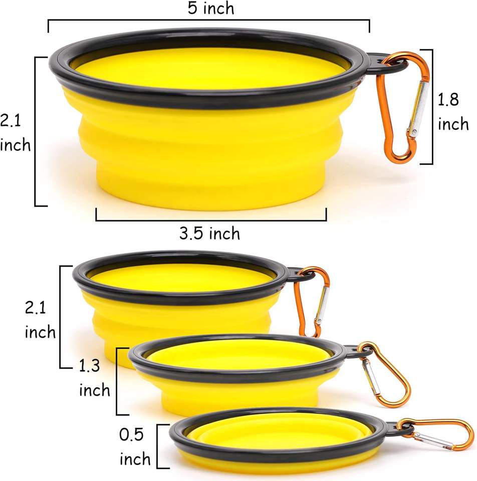 Factory Custom logo Dog Bowl Pet Collapsible Bowls Portable Pet Feeding ...