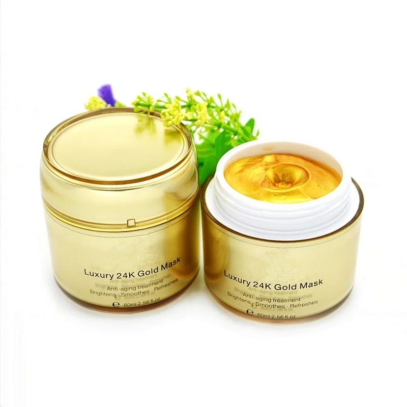 24K Gold Mud Face Mask Pure Natural Anti-Aging Skin Whitening Wrinkle ...