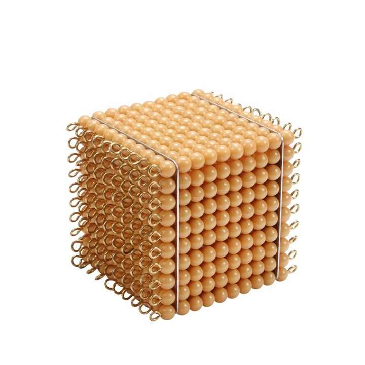 Montessori Math Education Toys - Golden Bead Thousand Cube