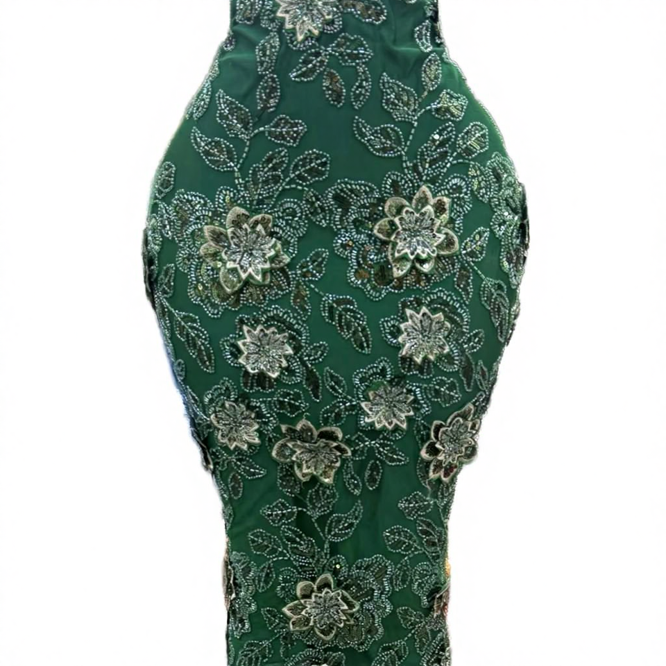 2025 Luxury Fancy Heavy Beaded Mesh Lace Fabric Sequins French European ...