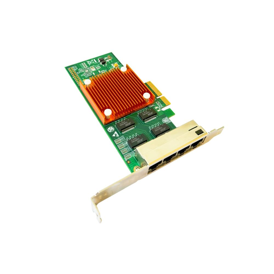 I350AM4 Chip Customized 4 Port 1G RJ45 PCIe Server Network Adapter Card ...