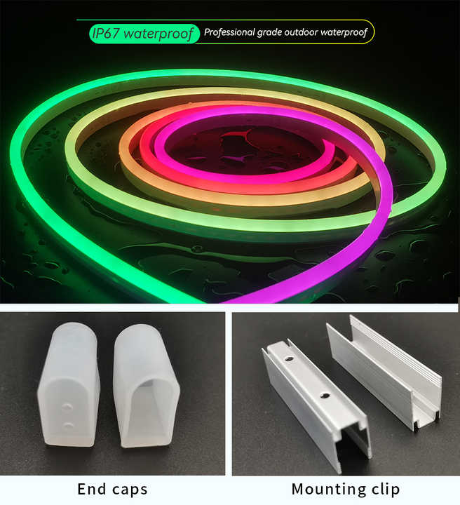 Neon Flex 12V 24V Rgb Waterproof IP67 Neon Tube Led Flexible Light With ...