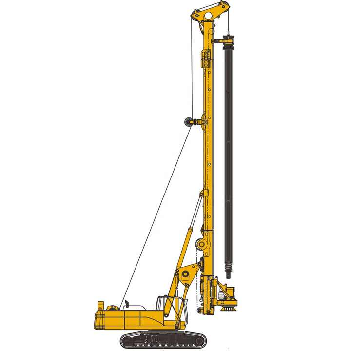 Hydraulic Long Spiral Rotary Drilling Rig FAR280 Pile Driving Rigs