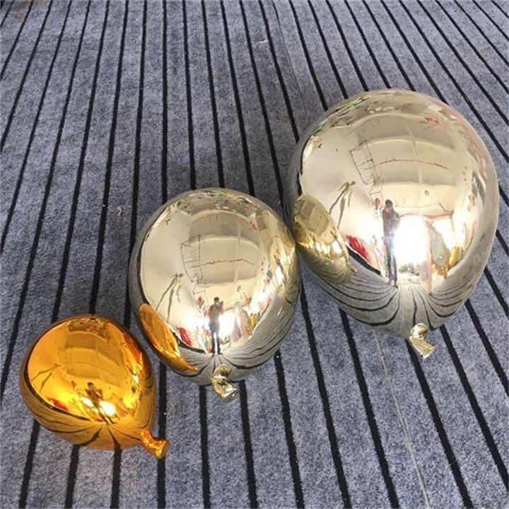 Custom Round & Shape Electroplated Balloons Gold Resin Craft for Craftsman