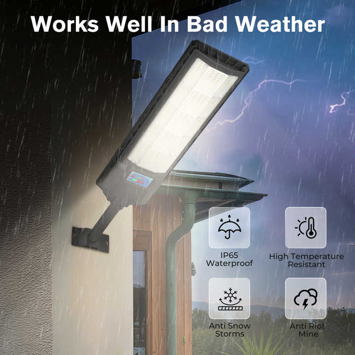 600W Super Bright IP65 Rated Solar Street Lights Outdoor Waterproof ...