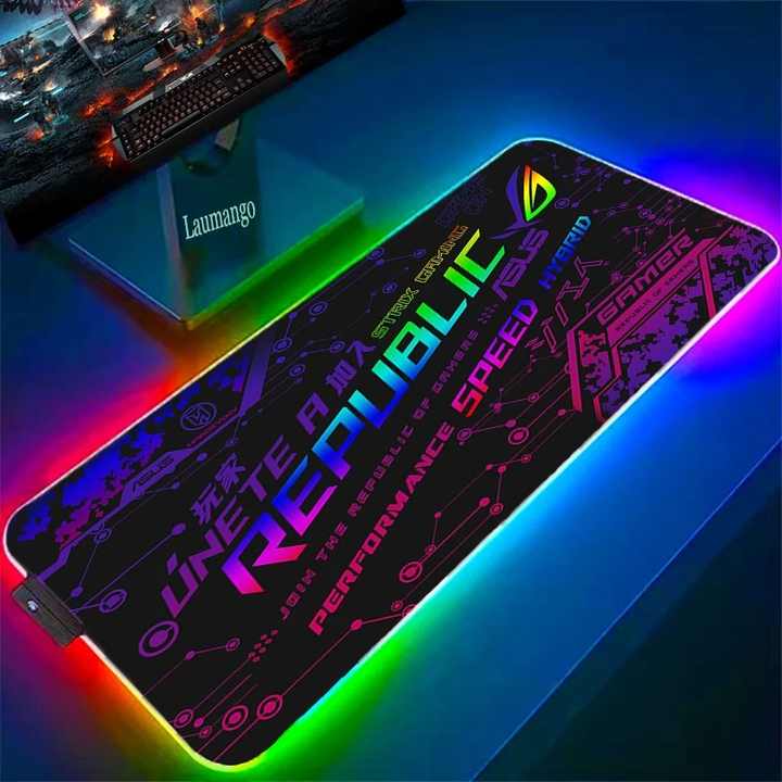 Wholesale RGB Mousepad Led Anime Mouse Pad XXL Gaming