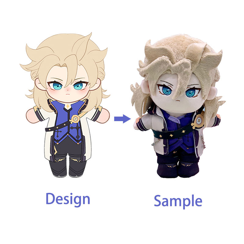 20cm Plush Toys Custom Game Anime Character Figures Plush Doll Clothes ...