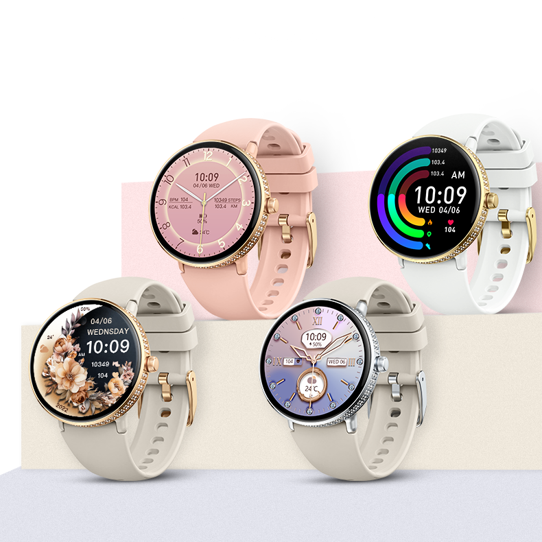 IP68 S76 Ladies Smart Watch 1.19 Inch AMOLED HD Screen BT Call IP68 ...