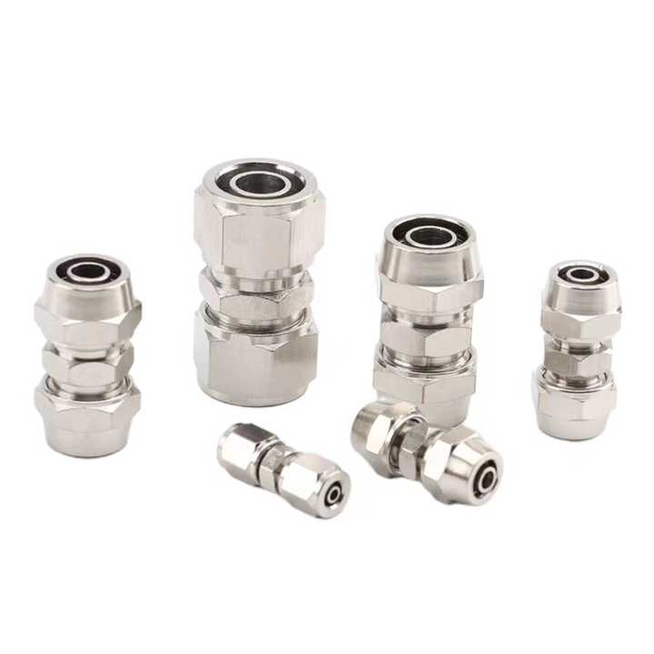 Pneumatic Quick Twist Joint PU-4/6/8/10/12 Copper Nickel Plated Gas ...