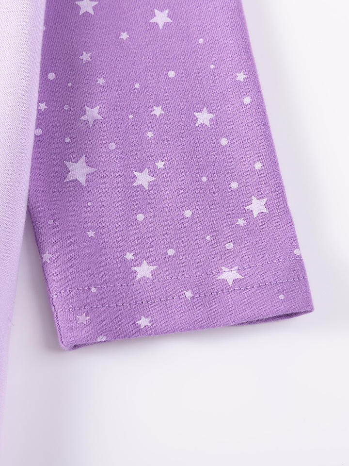 European American Little Maven Sweet Appliqued Cartoon Pattern Girls ...