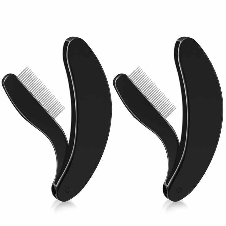Foldable Eyelash Comb Separator Folding Lash Combs Eyelash Brushes Tool ...