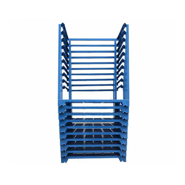 Customized Industrial Metal Steel Stacking Pallet Tainer Single Faced ...