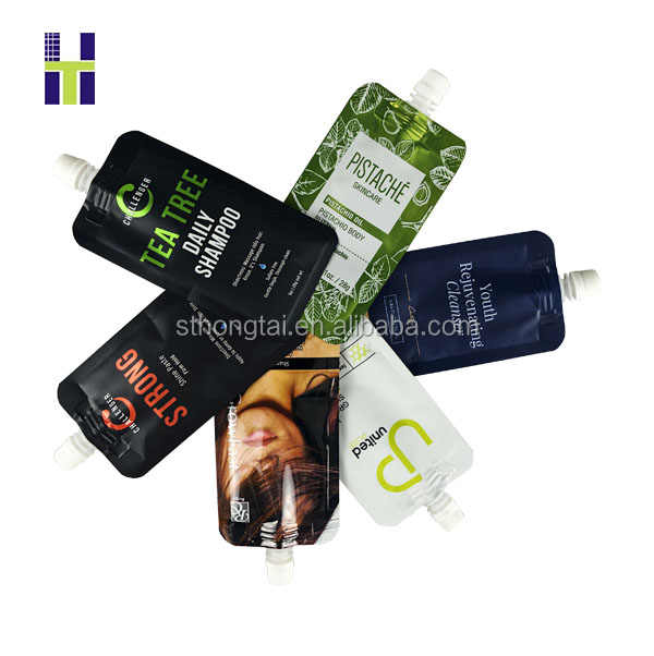 Cosmetic Sachet Packaging Liquid Plastic Bag Liquid Soap Bag Spout ...
