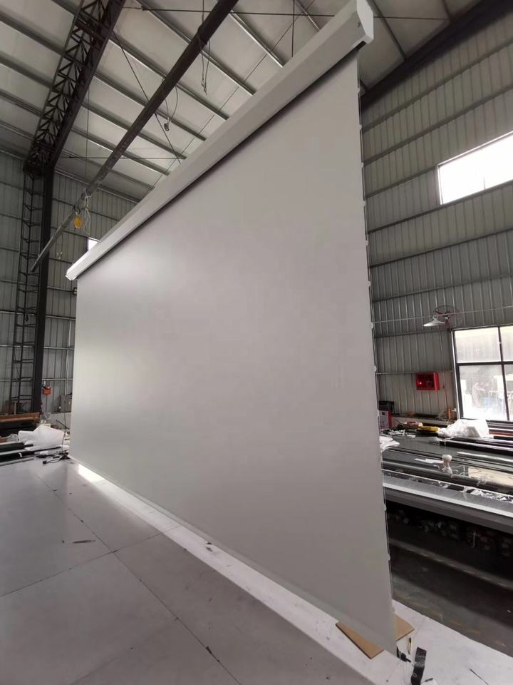 300 Inch Motorized Retractable Projector Screen - 4:3 Format, HD White ...