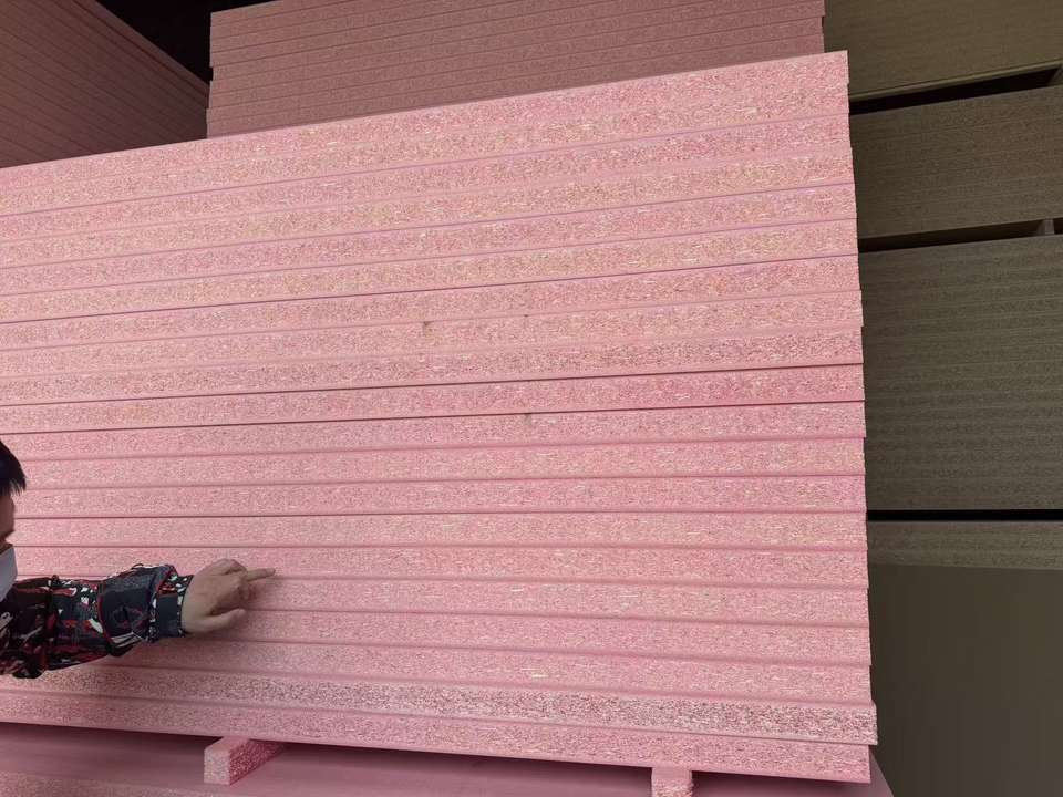Fire Resistant Particle Board E1 Grade Flame Retardant Chipboard Custom ...