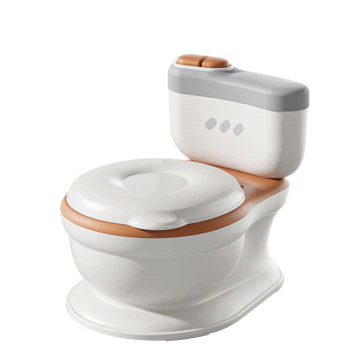 Realistic Potty Training Toilet with Life-Like Flush Button