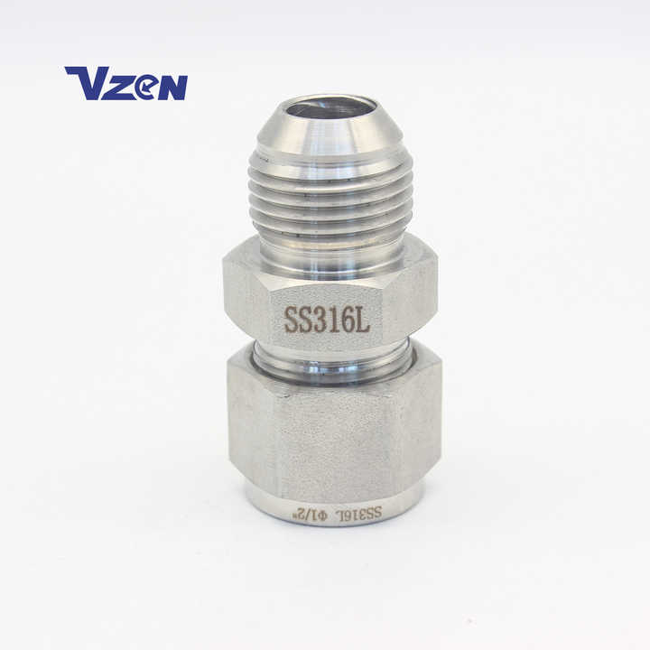 Swagelok type SS316L Stainless Steel Double Ferrules Flared male ...