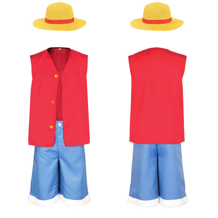 Luffy Cosplay 3 Piece Anime Egghead Disguise Costume