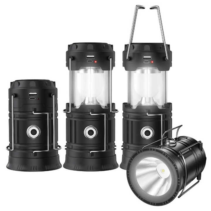 Outdoor Solar Charging LED Camping Light - 5800 Horse Style Tent