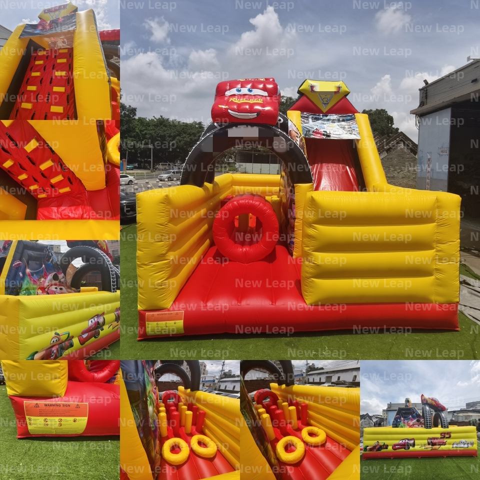 30ft New Leap Inflatable Bounce Slide Combo Arch Obstacles Course ...