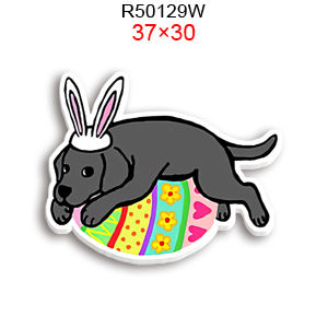 Easter Animals Dog Planar Resin Creative Garden Resin Crafts Handmade ...