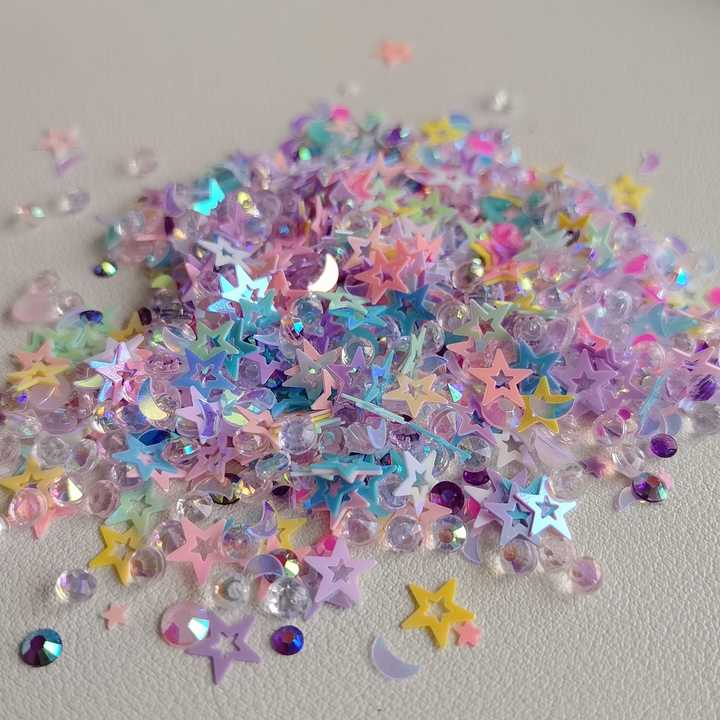 Shaker Sprinkle Mix Assorted Rhinestone Star Glitter Decorative ...