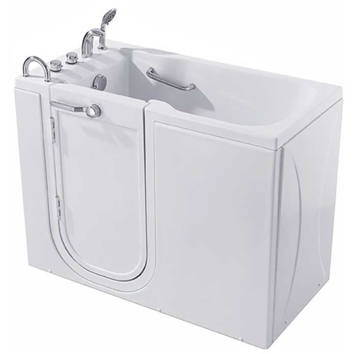 Walk in Bath Acrylic Corner Shower Whirlpool Out-swing Opening Bathtub ...