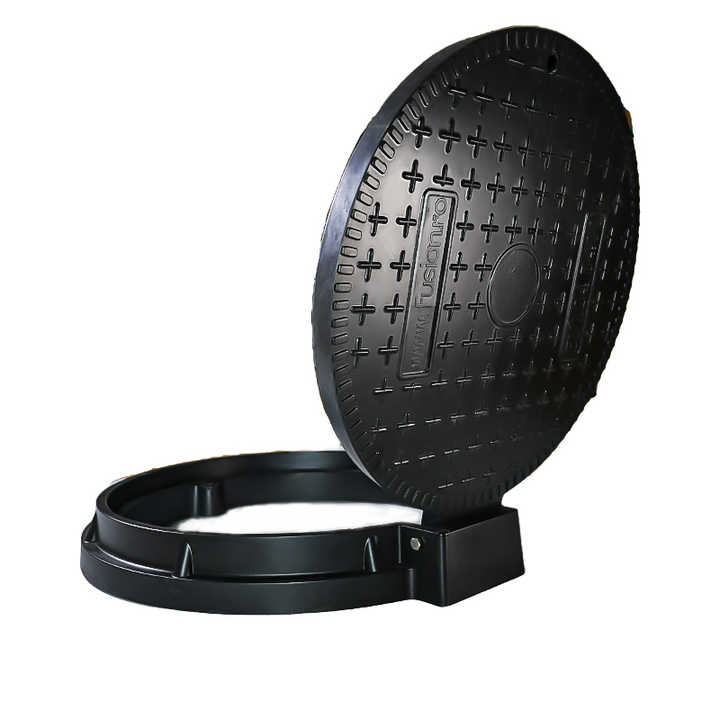 FRP 700mm Manhole Cover with Rubber Sealing Watertight B125 SMC Tank ...