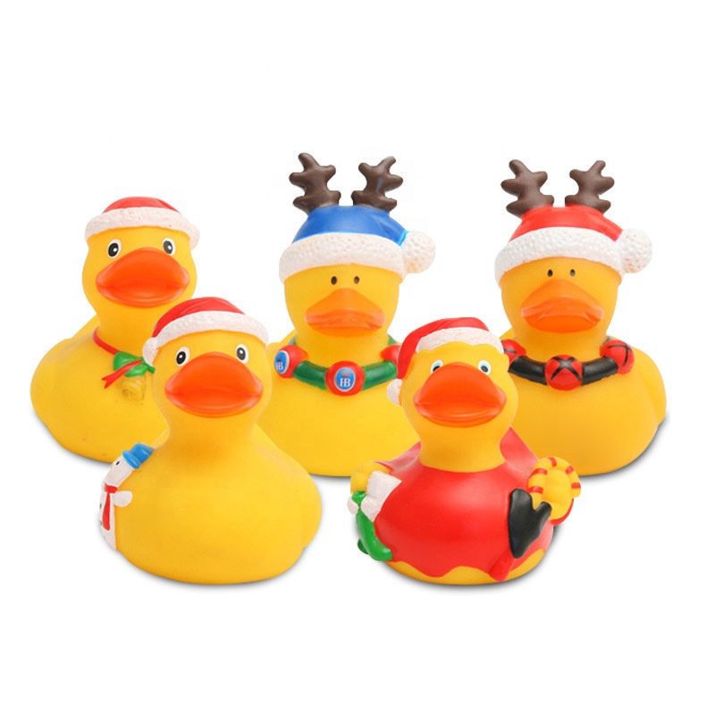 Make Bath Time Fun with Safe and Durable rubber duck santa for Babies