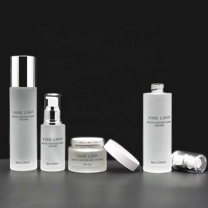 Luxury Frosted Glass Skincare Packaging - 30ml to 120ml