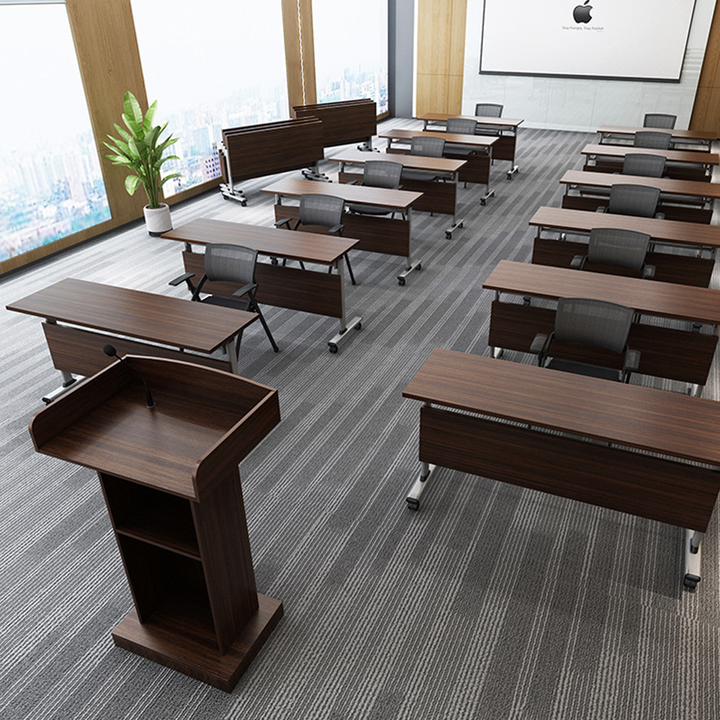 Stacking Training Table Conference Table with Wheels Bjflamingo Solid ...