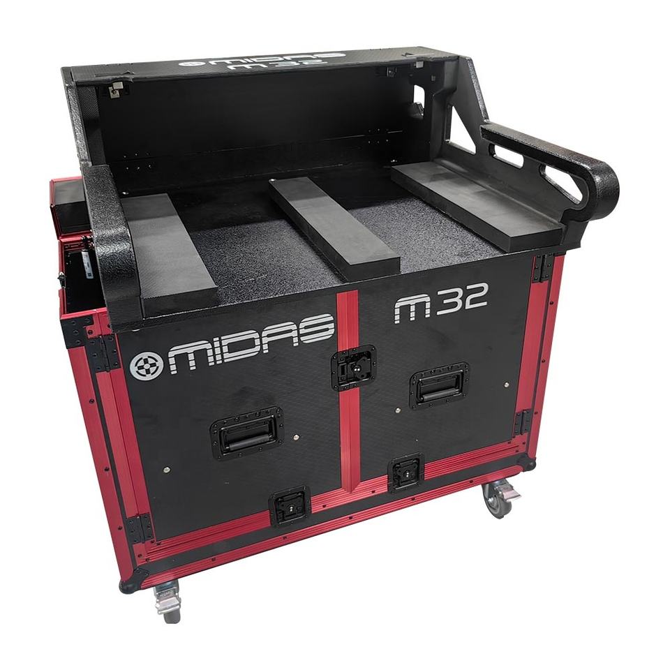 Customized Midas M32 Flight Case - Hydraulic Version