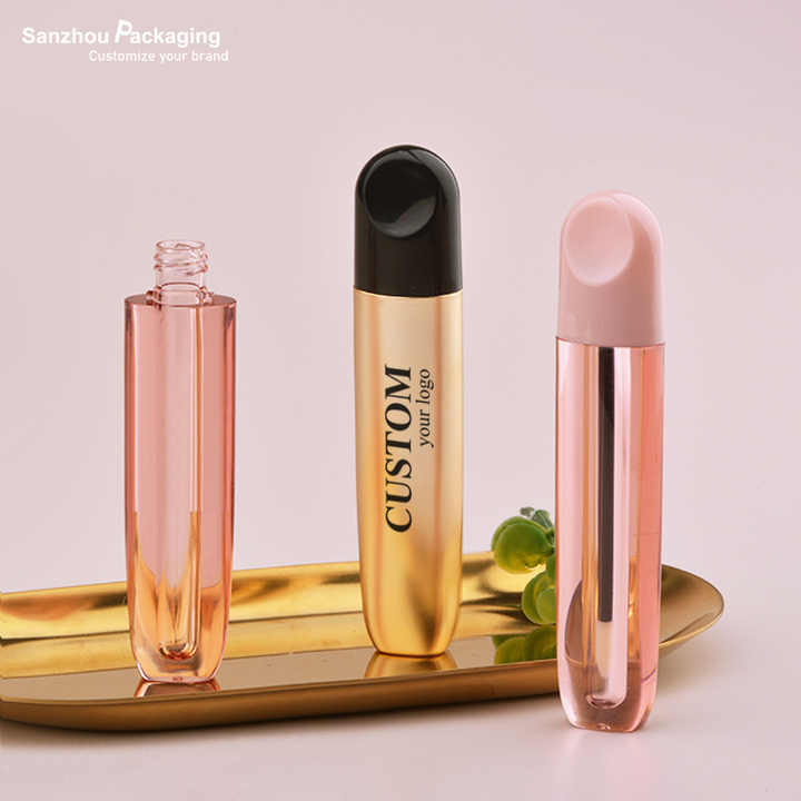 Luxury Lip Oil Packaging Gold Lip Gloss Tube Empty Lipgloss Tubes ...