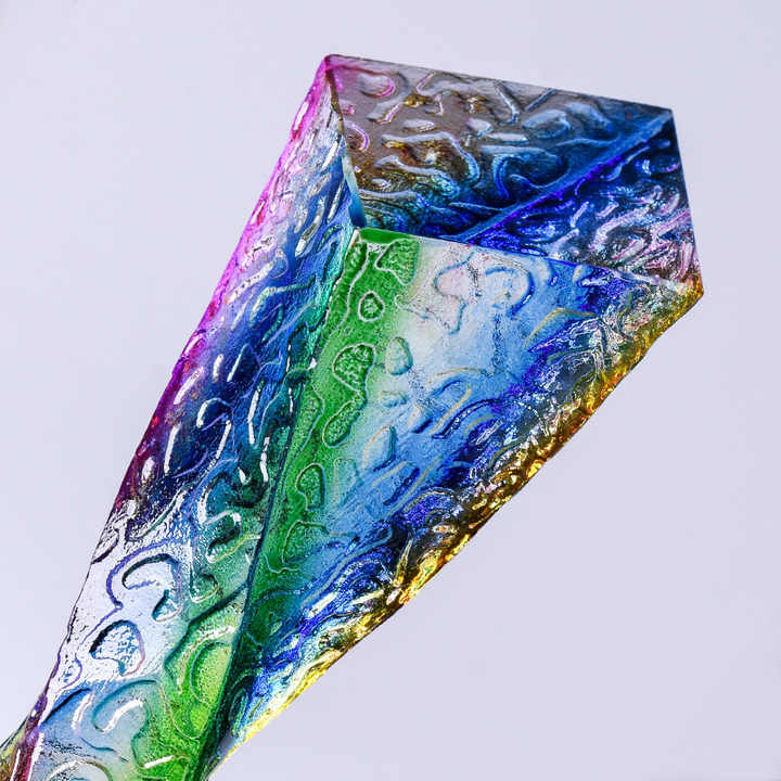Grace High Quality Rainbow Column Pillar Crystal Trophy / Optical Star ...