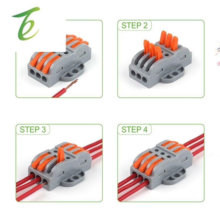 Quick Wire Cable Connectors With Fix Hole Universal Compact Wiring ...