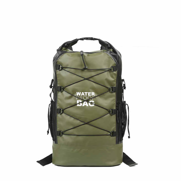 Customized Outdoor 500D Tarpaulin PVC Hiking Waterproof Backpack