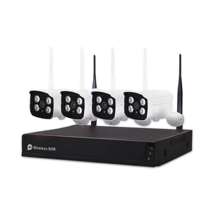 Tuya 1080P 2MP WiFi NVR Kit with 4CH Night Vision Wide Angle CMOS ...