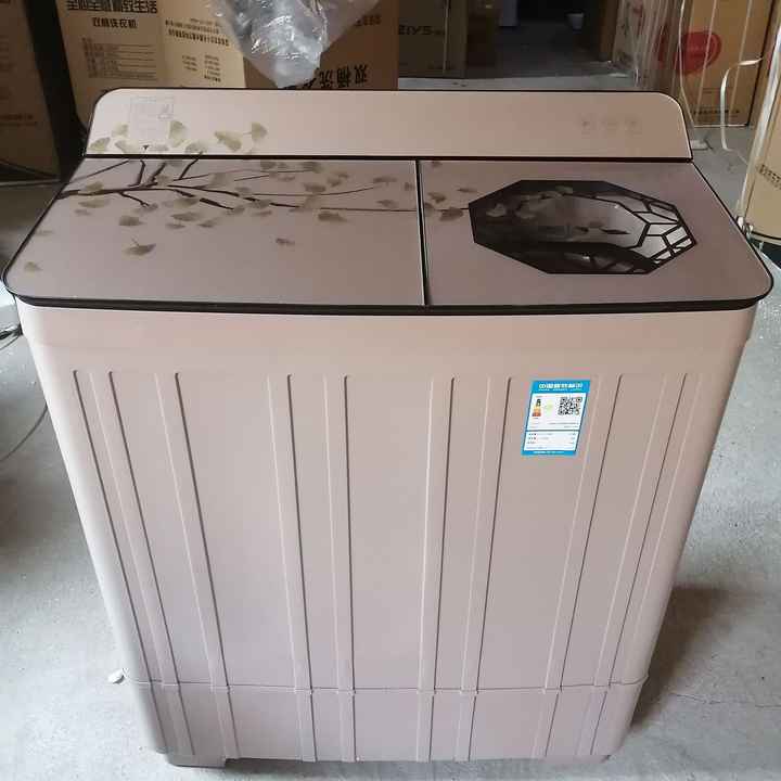 15kg Golden pink Household Semi-automatic Double Barrel Washing Machine ...