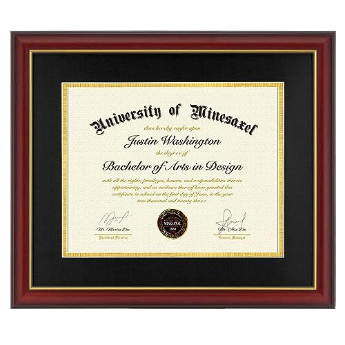 Multi-Color Wooden Diploma & Certificate Frame with Tassel Rectangular ...