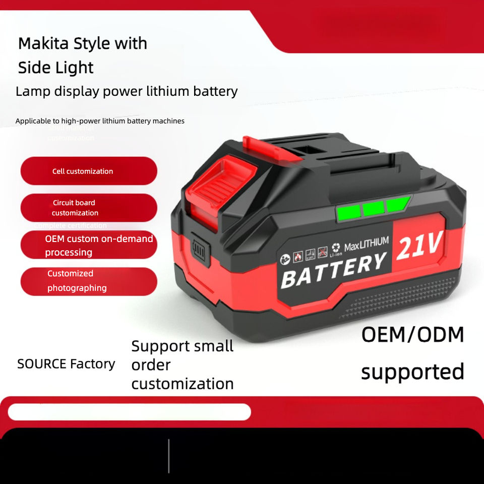 Universal 21V 6Ah Lithium Battery Electric Accessory Car Wash Chain Saw ...