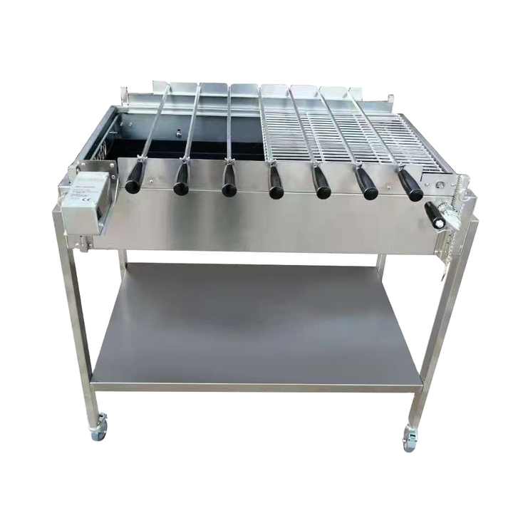 Brazilian BBQ Skewer Grill Rotator - Stainless Steel BBQ Grill Chain ...